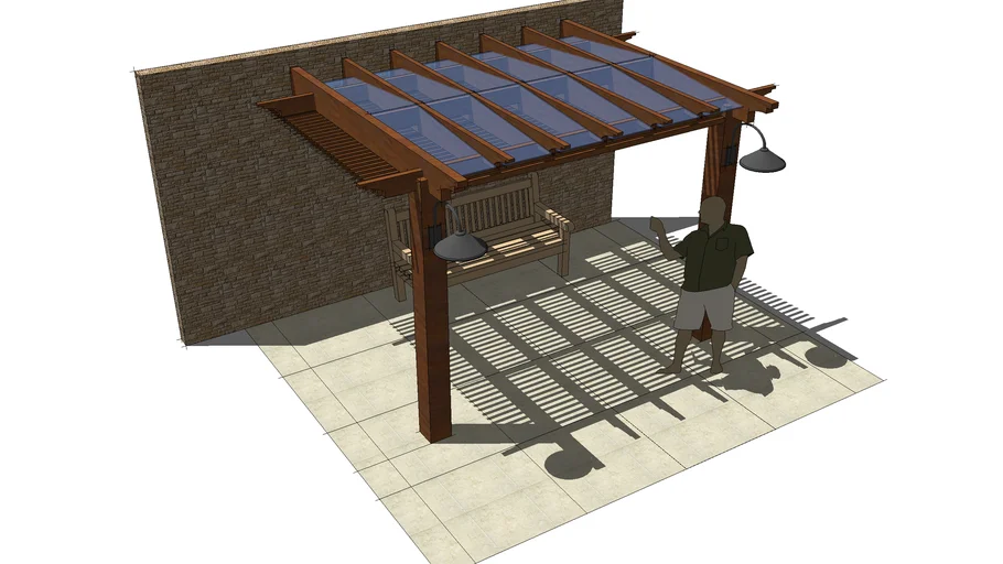 Side Porch Pergola | 3D Warehouse