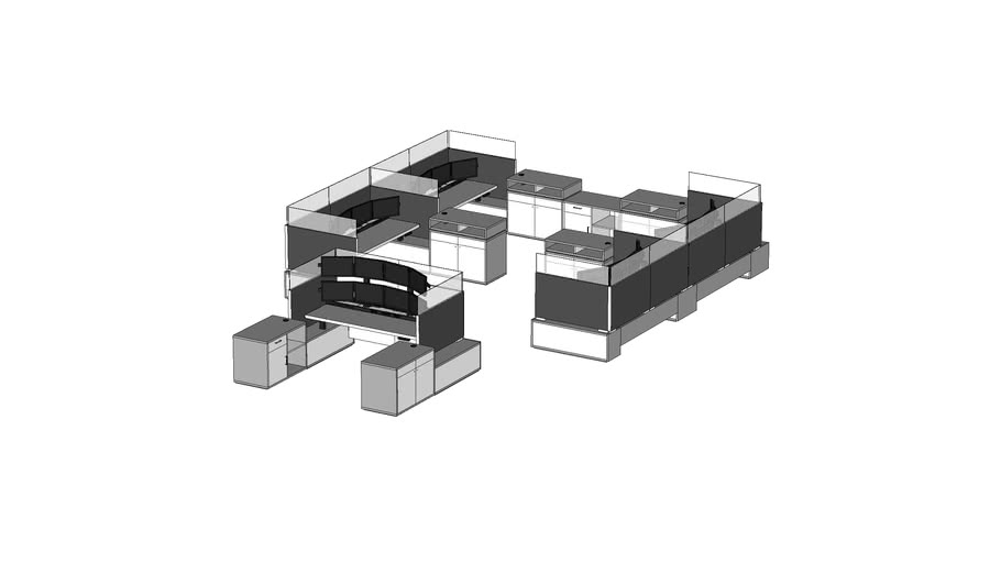 cubicle office | 3D Warehouse