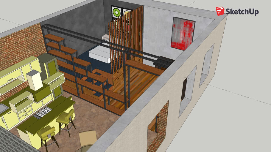 Loft style studio | 3D Warehouse