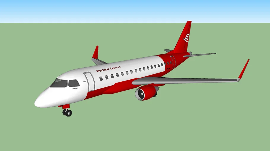 Decknar Express Embrear ERJ-170 Operated by Island Air (N615IA) | 3D ...