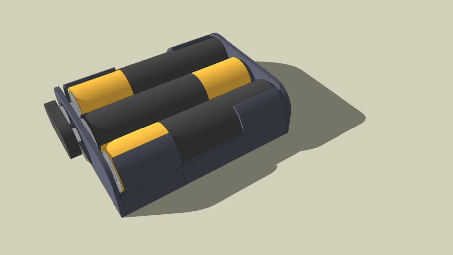 3 x AA Battery box | 3D Warehouse