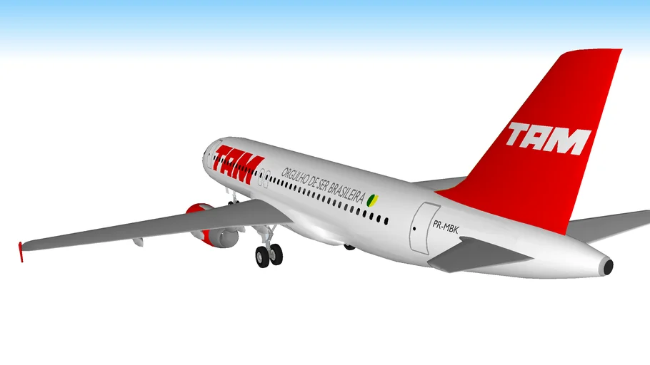 TAM Airlines Airbus A320 'PR-MBK' | 3D Warehouse
