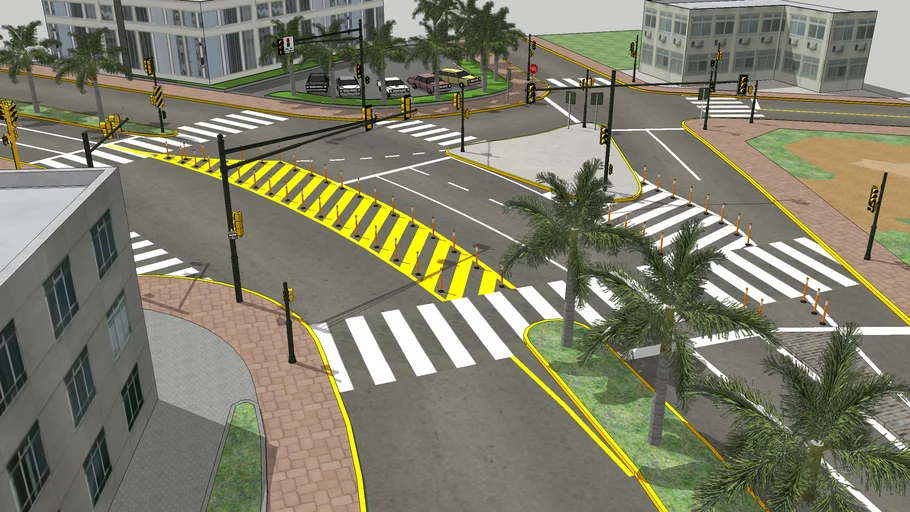 Curved intersection | 3D Warehouse