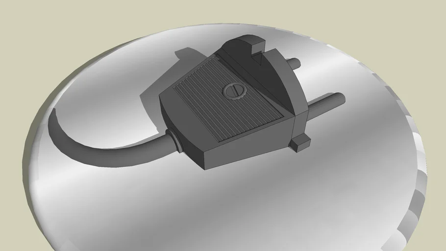 Design for cover plate for a pop up power outlet | 3D Warehouse