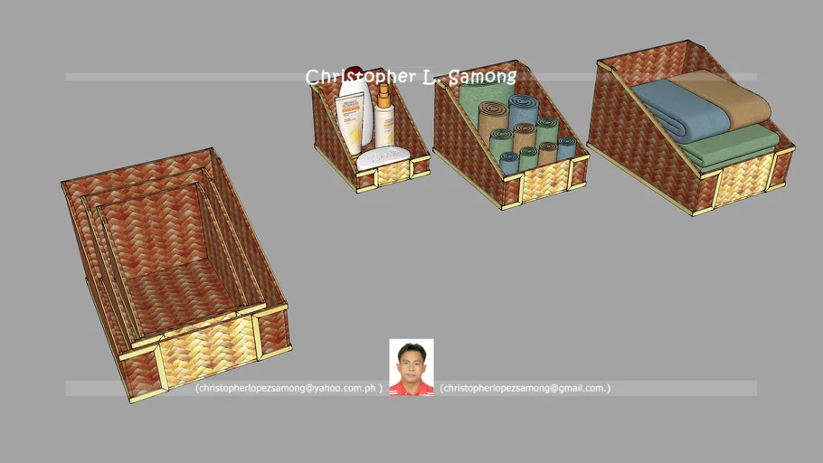 NESTED BAMBOO BASKET | 3D Warehouse