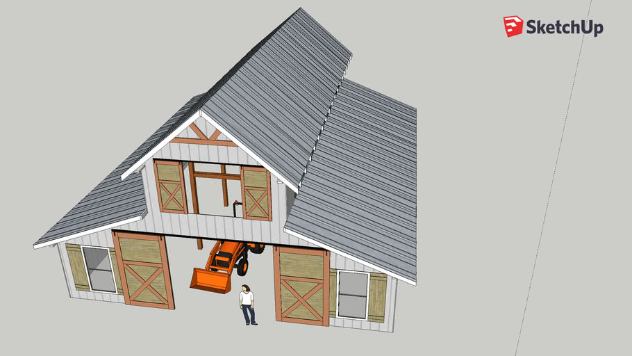 Linwood Ranch Monitor Barn | 3D Warehouse