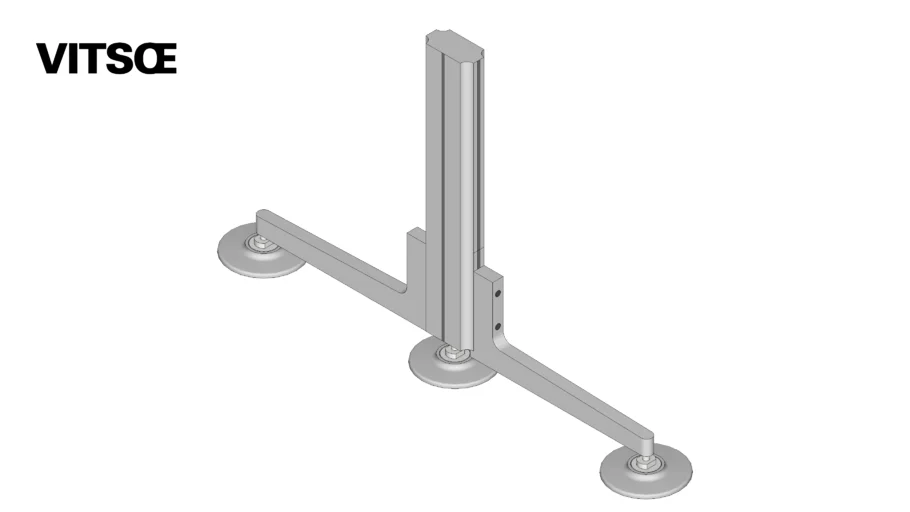 H-post with double-sided MKII stabilising feet | 3D Warehouse