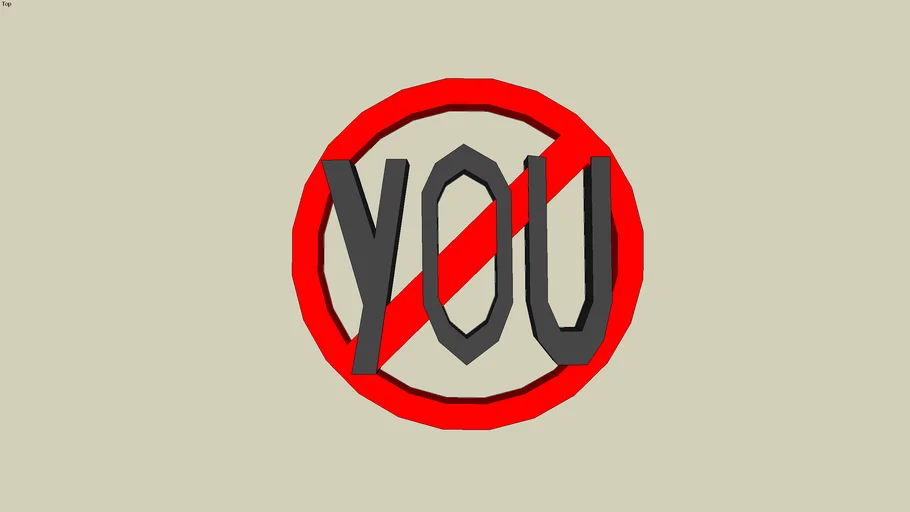 Mean Sign | 3D Warehouse