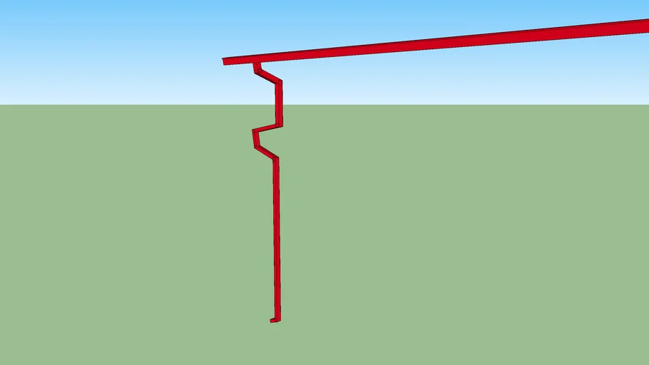 upper story roof gutter v7 | 3D Warehouse