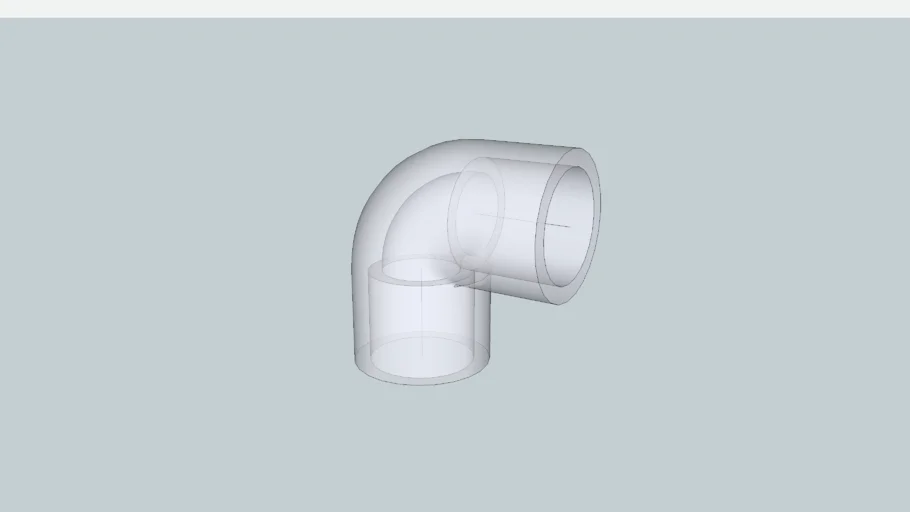 1/2 inch PVC 90 | 3D Warehouse