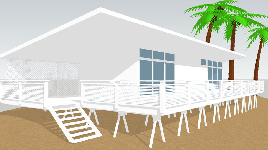Modern Beach Cabin - SketchUp Competition #1 | 3D Warehouse