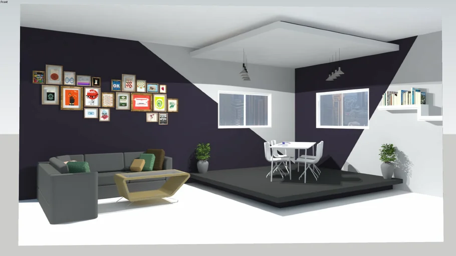 Office and living room (FEE5) | 3D Warehouse