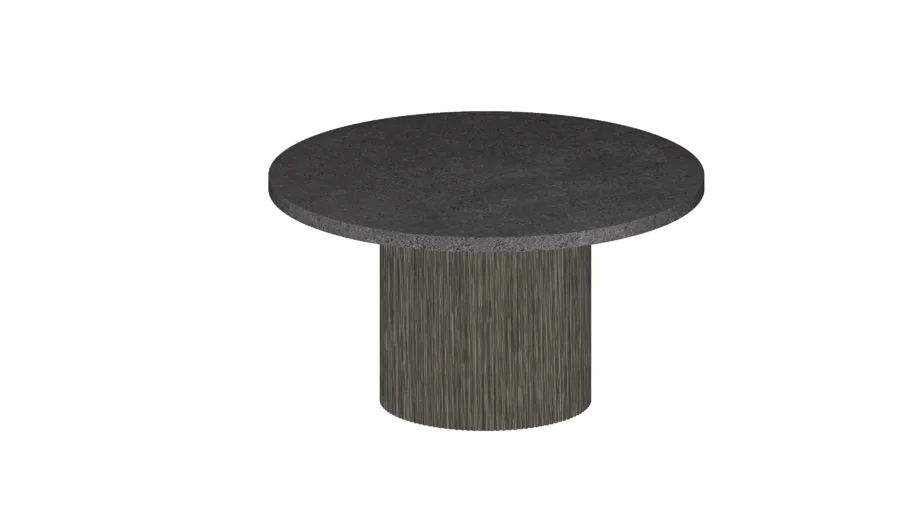 Capri Round Dinning Table Top in Slate Base in Timber by Modloft | 3D ...