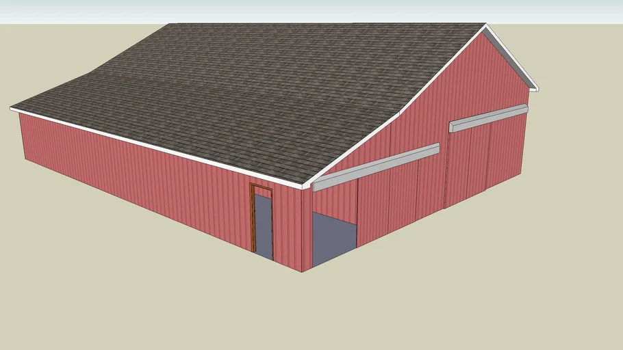 pole barn add on | 3D Warehouse