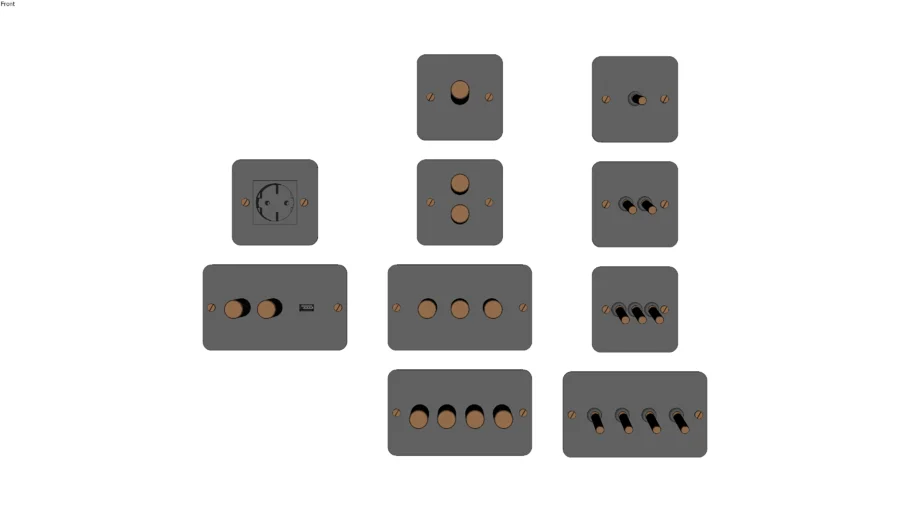 Buster + Punch Switches and Dimmers | 3D Warehouse