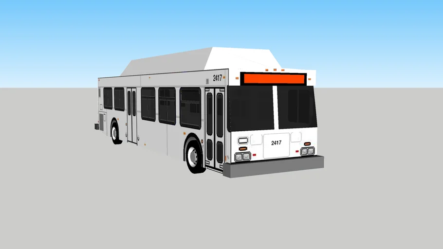 2002 new flyer c40lf | 3D Warehouse