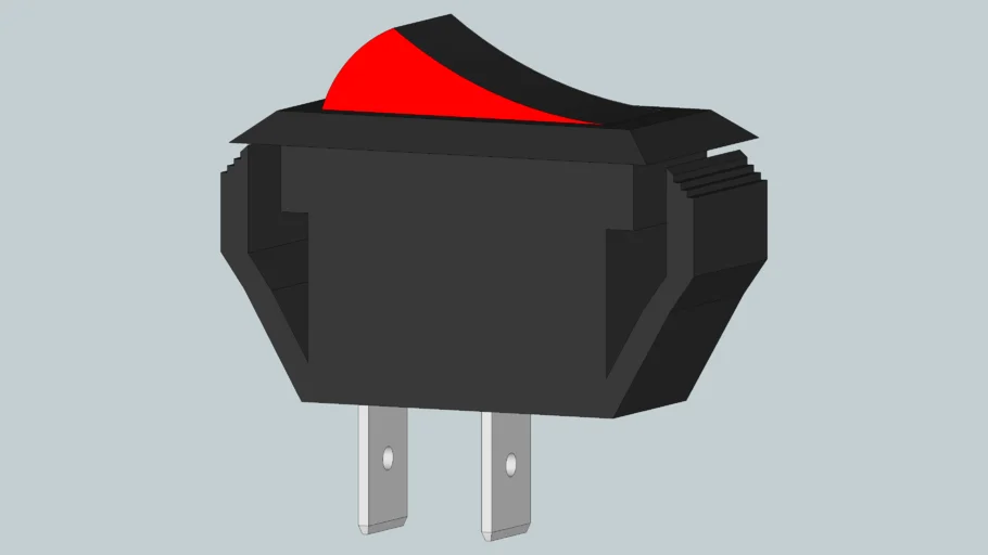Cherry CRE22F4BBBNE Rocker Switch | 3D Warehouse