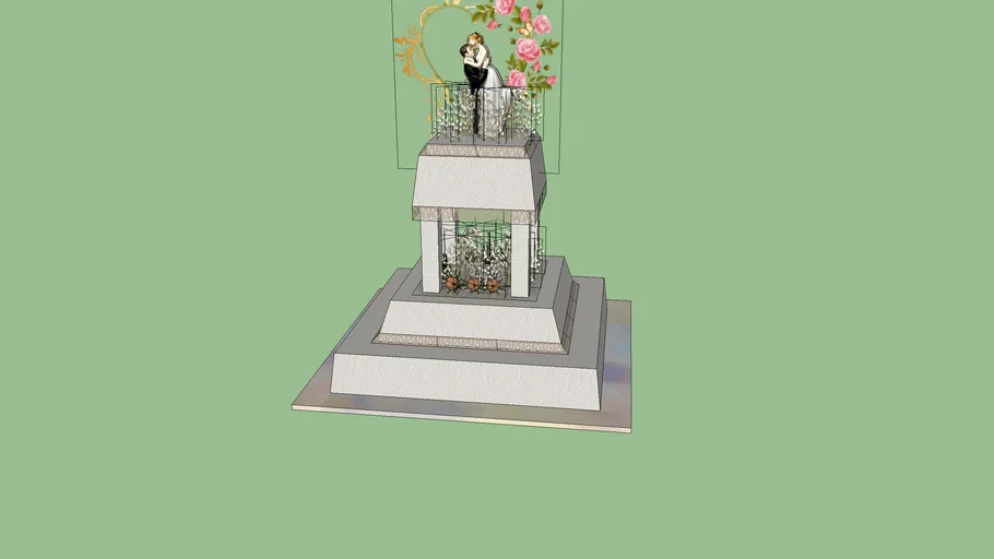 square wedding cake | 3D Warehouse