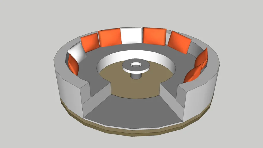 Round Lounge Seat Set | 3D Warehouse