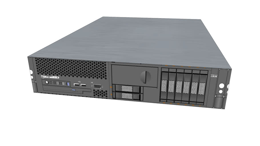 IBM 2u Rack Mount Server | 3D Warehouse