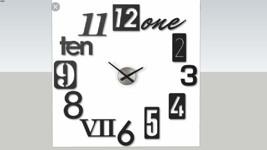 MODERN WALL CLOCK UMBRA | 3D Warehouse