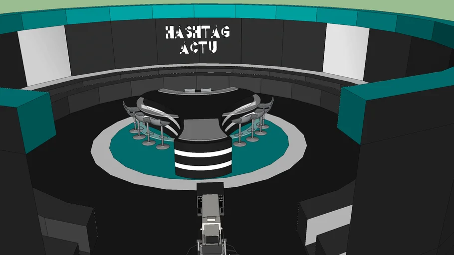 Studio TV - Hashtag Actu | 3D Warehouse