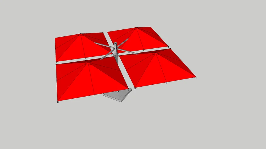Square Sun Shade Umbrella | 3D Warehouse