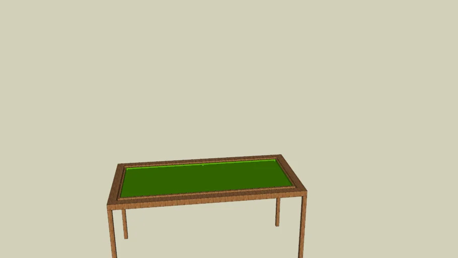 Pool/Dining Table (pool table up) | 3D Warehouse
