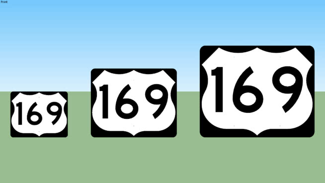 U.S. 169 Sign | 3D Warehouse