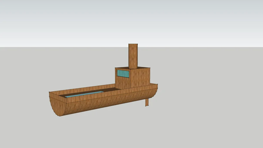wooden boat | 3D Warehouse
