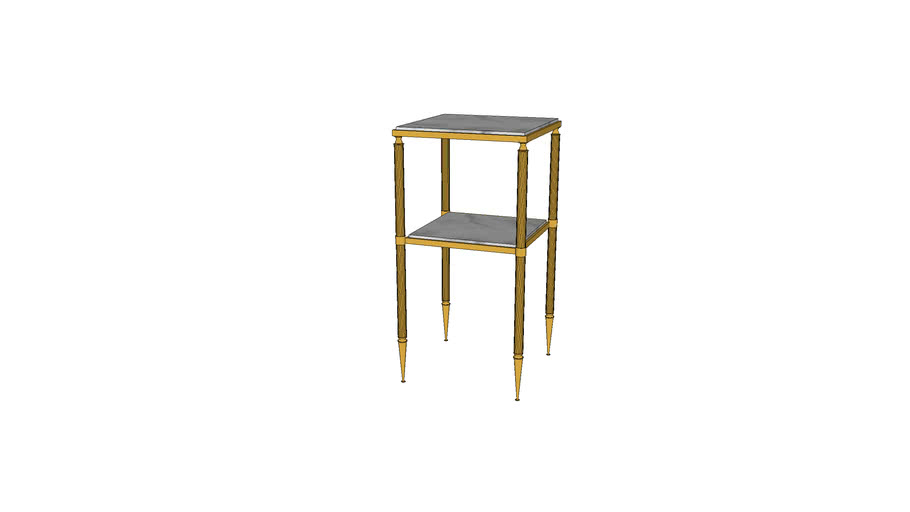 Neoclassical Brass Accent Table | 3D Warehouse