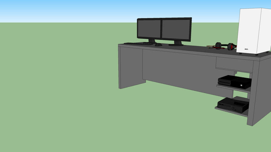 The Casual Gaming Desk | 3D Warehouse