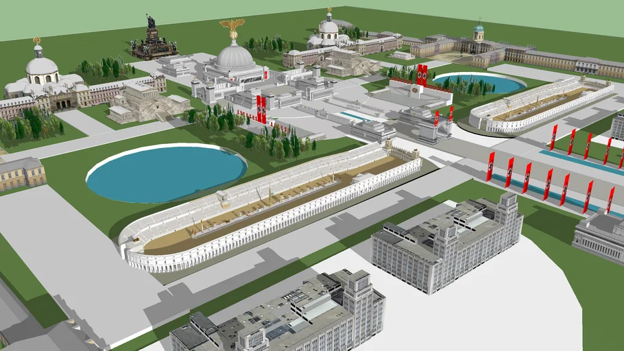 WW2 VOLKSHALE GERMANIA - 1949 SPEE DESIGN 1943-44] | 3D Warehouse