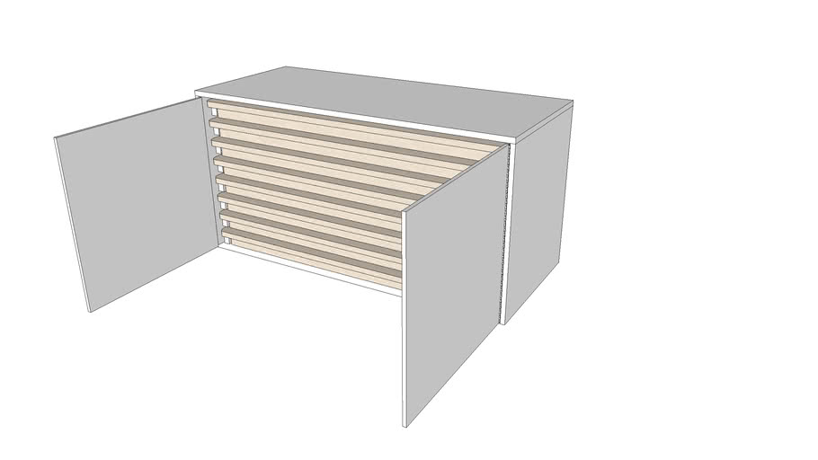 Folding Table Storage | 3D Warehouse