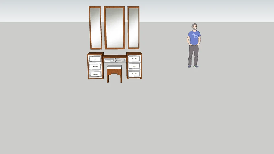 makeup table | 3D Warehouse