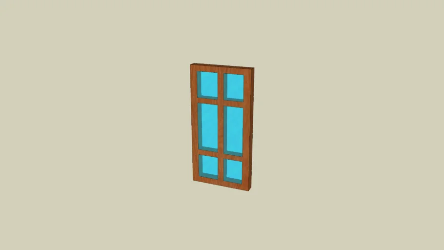 wood window | 3D Warehouse