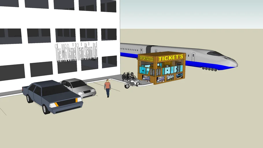 The MG Daniel Train Station | 3D Warehouse