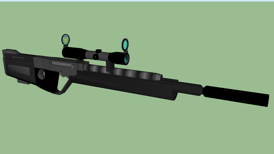 .300 Winchester magnum sniper rifle | 3D Warehouse