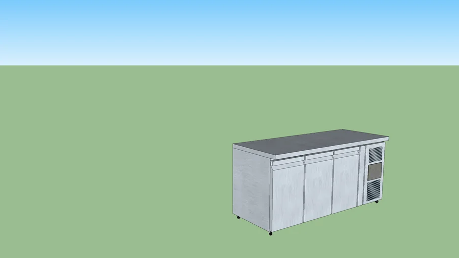 Undercounter Chiller / Freezer 3 Doors Thermacool | 3D Warehouse
