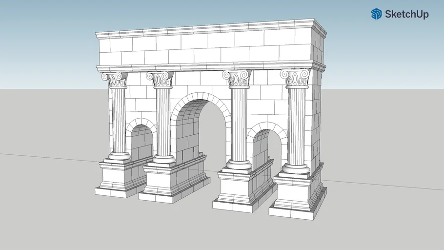 Roman Arch, Hirst Arts | 3D Warehouse
