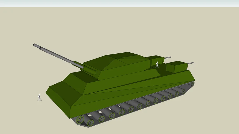 P-1000 Ratte Super Heavy Tank | 3D Warehouse