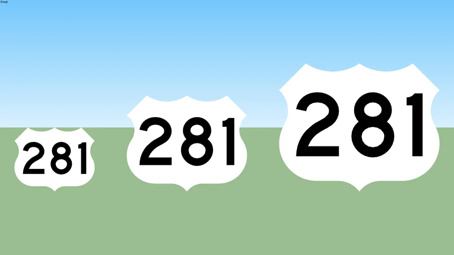 U.S. 281 Sign | 3D Warehouse