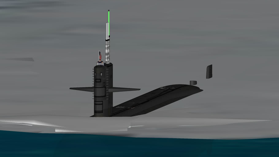 USS BATFISH SSN-681 SURFACED | 3D Warehouse