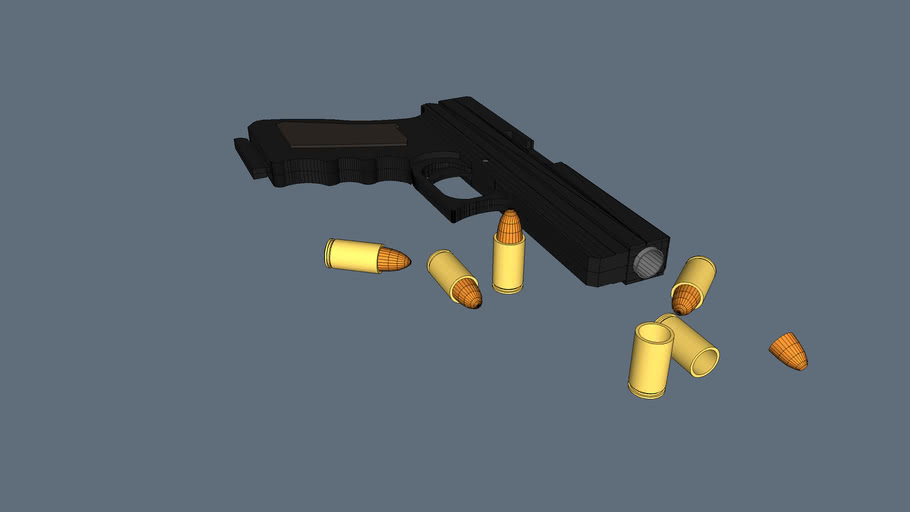 Arma Pistola+munição | 3D Warehouse
