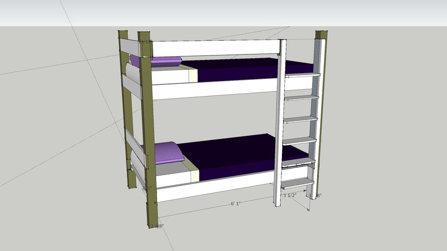 Bunk Bed | 3D Warehouse