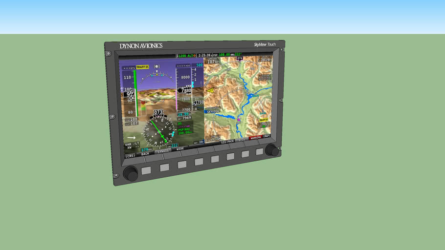 Dynon SkyView SV-D1000 10' PFD | 3D Warehouse