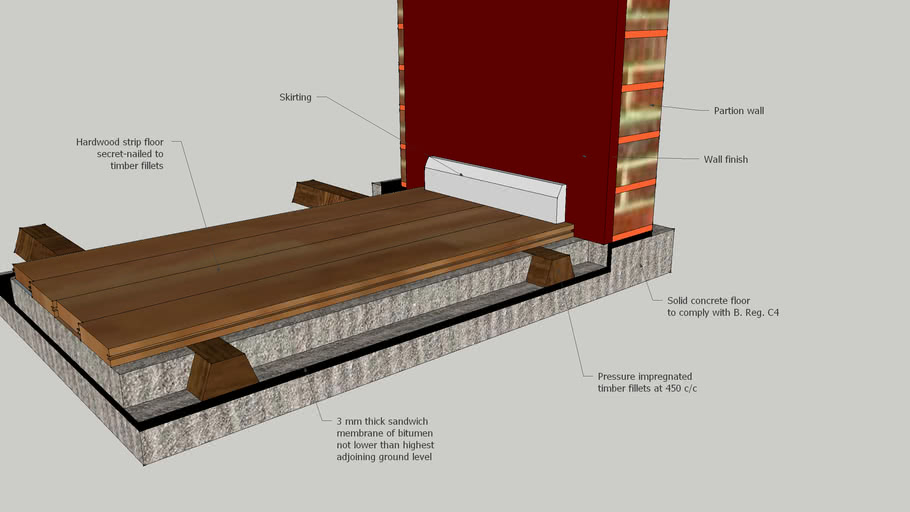 Typical timber floor finishes | 3D Warehouse