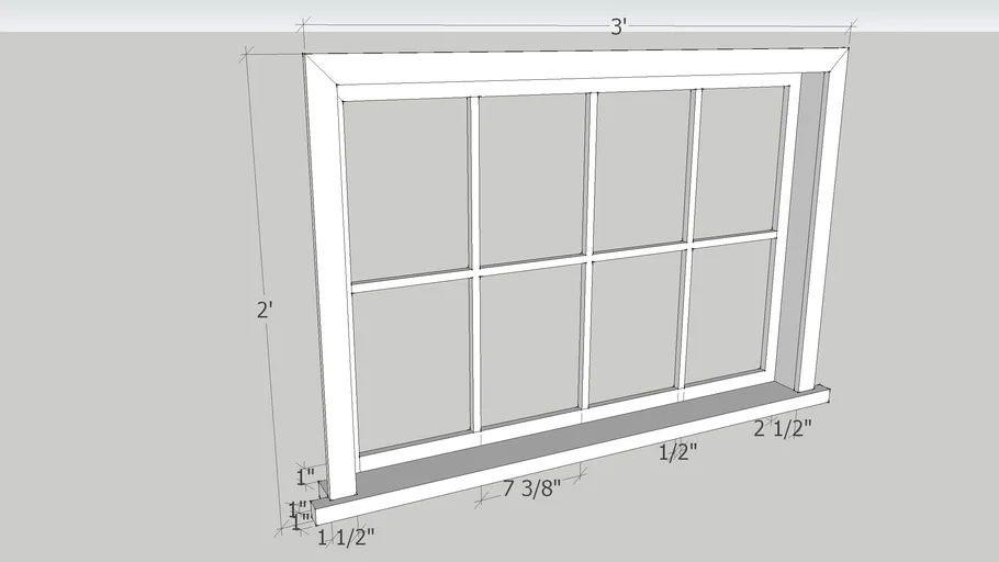 3 x 2 window | 3D Warehouse