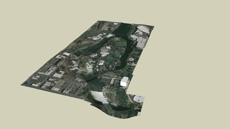 Riverfront Park Terrain | 3D Warehouse