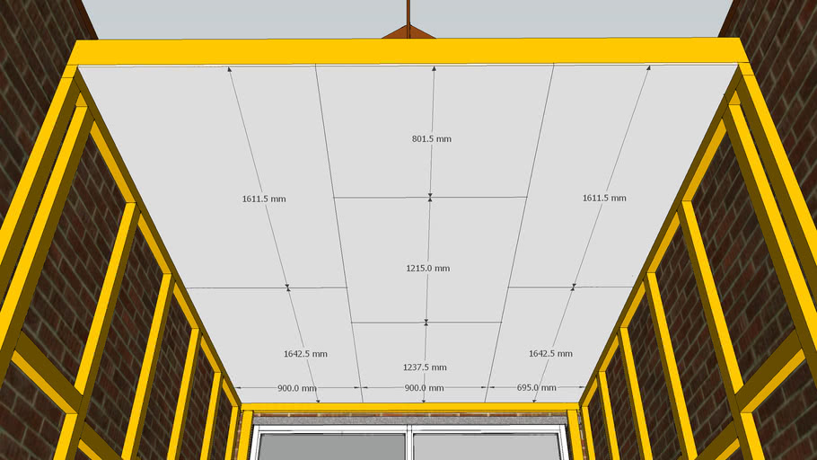 PHASE 3. CONSTRUCTION OF A PLASTERBOARD CEILING | 3D Warehouse